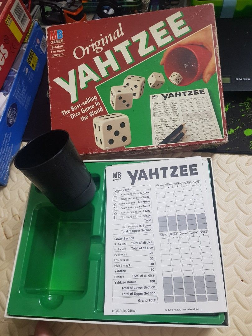 Vintage Yahtzee Boardgame, Hobbies & Toys, Toys & Games on Carousell