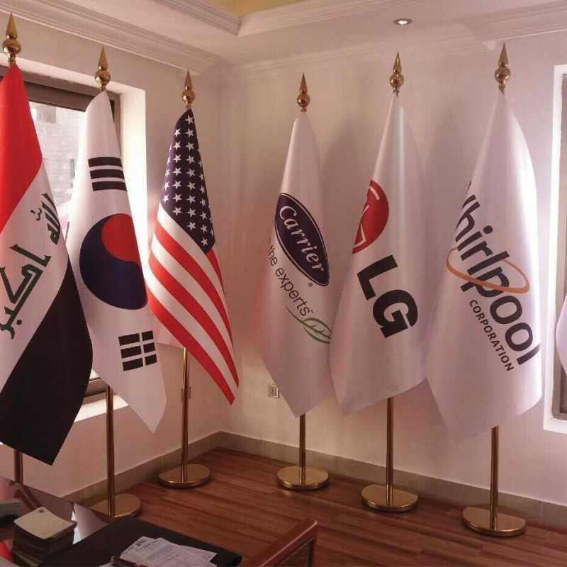 VIP Flag Pole With Stand 2.8m (Gold), Hobbies & Toys, Stationery ...