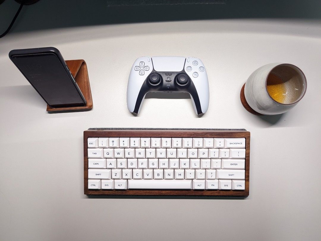 Walnut Wood 60% Mechanical Keyboard (tofu60 with nice60 pcb), Computers ...