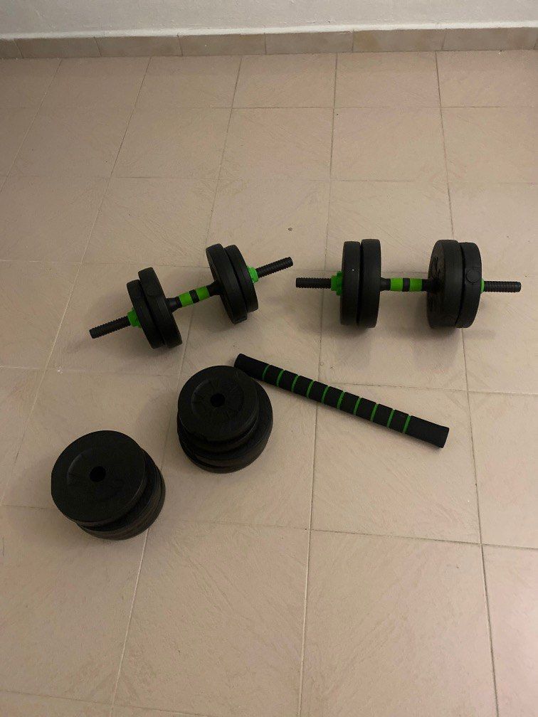 Weights Dumbbells Barbells 30 KGS, Sports Equipment, Exercise & Fitness ...
