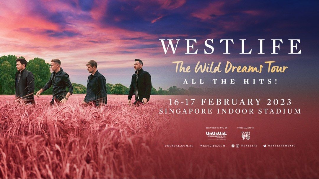 Cheapest Westlife Cat 1 ticket 1 pair section 130 row 11 Feb 17th ...