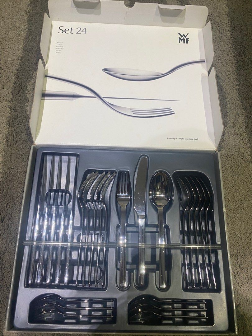 WMF Cromargan 18/10 stainless steel set 24, Furniture & Home Living ...