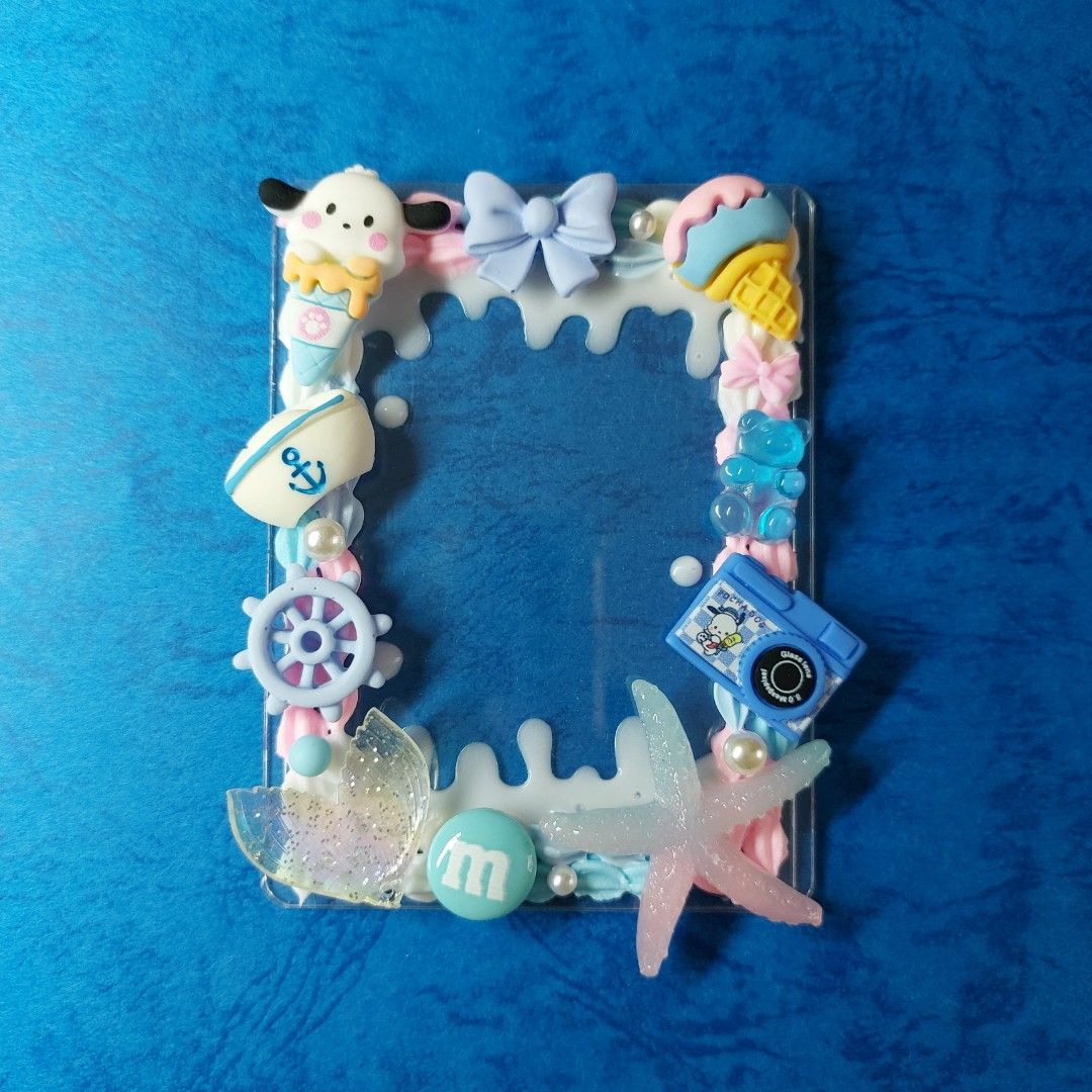 Wts kpop decorated decoden toploader simulation glue cream glue sanrio ...