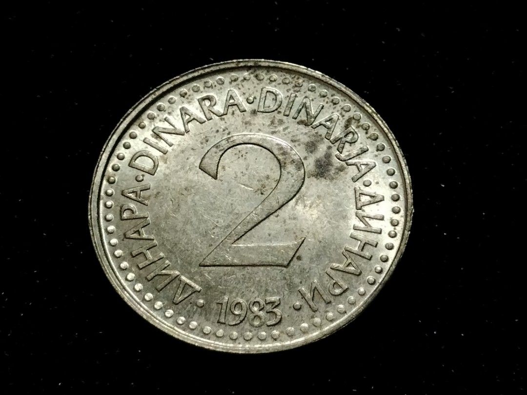 YUGOSLAVIA 2 DINAR 1983, Hobbies & Toys, Memorabilia & Collectibles ...