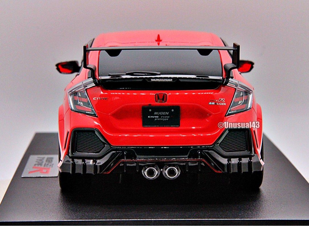 1/18 Poprace Mugen FK8 Civic Type R Red Honda, Hobbies & Toys, Toys ...