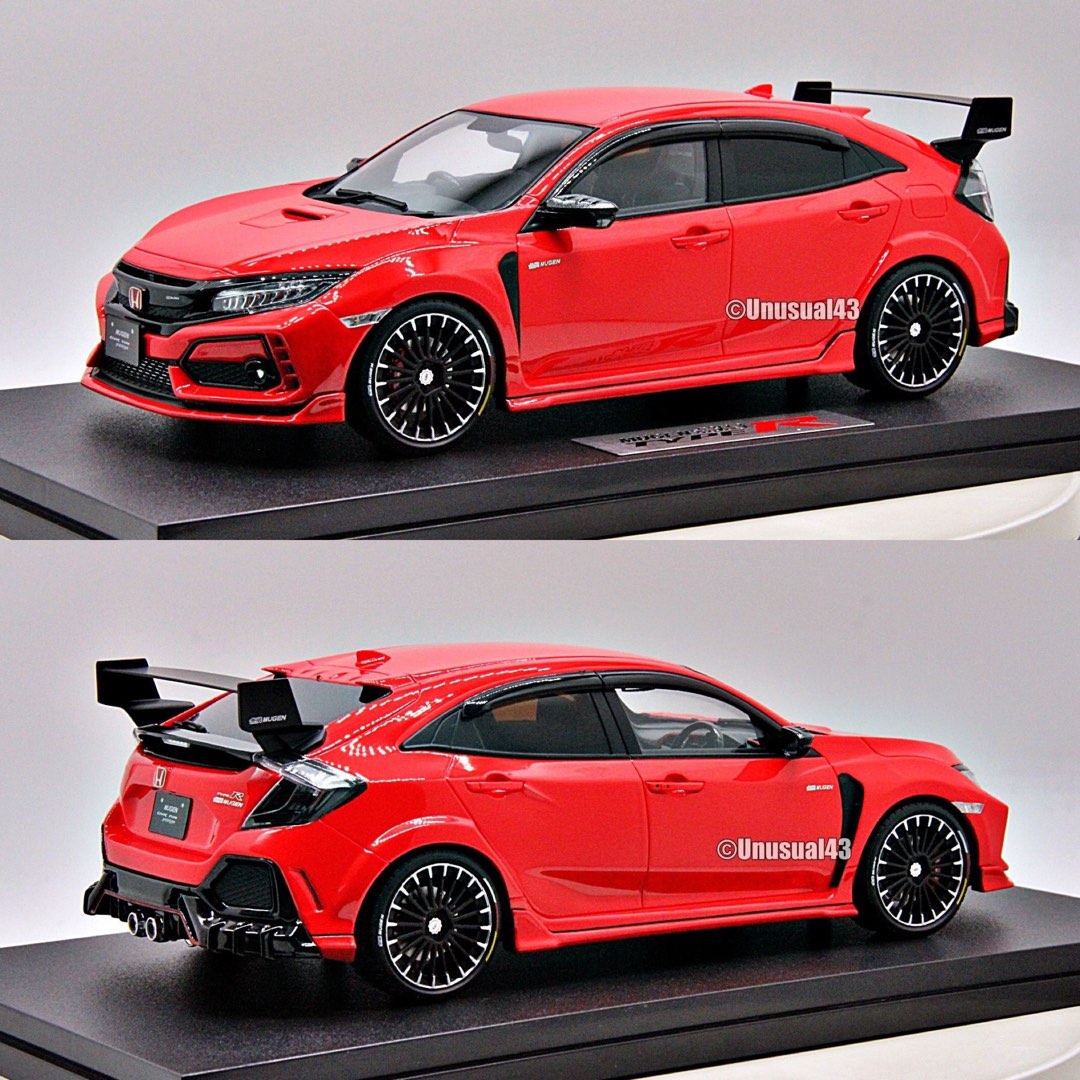 1/18 Poprace Mugen FK8 Civic Type R Red Honda, Hobbies & Toys, Toys ...