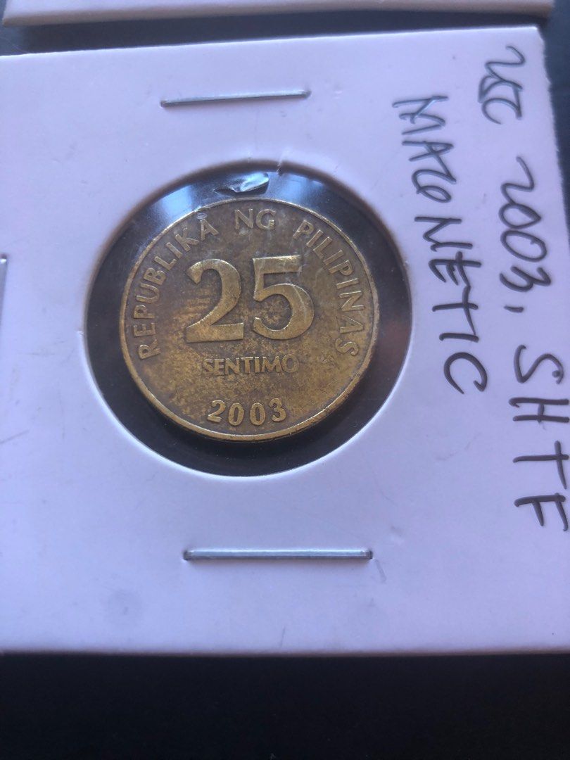 25 sentimo 2005,2003 magnetic shtf, Hobbies & Toys, Memorabilia & Collectibles, Currency on ...