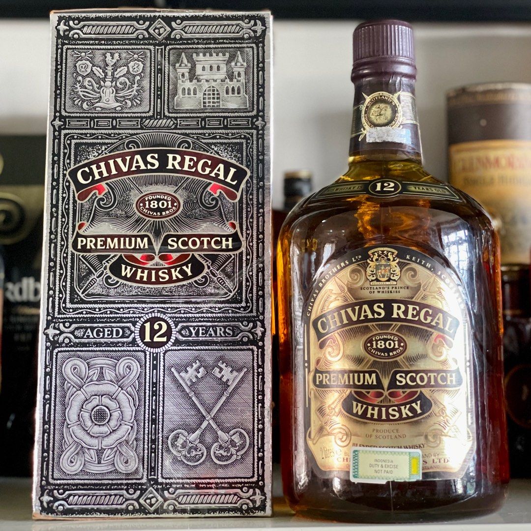 2L Chivas Regal 12 Vintage Whisky 2000ml, Food & Drinks, Beverages on Carousell