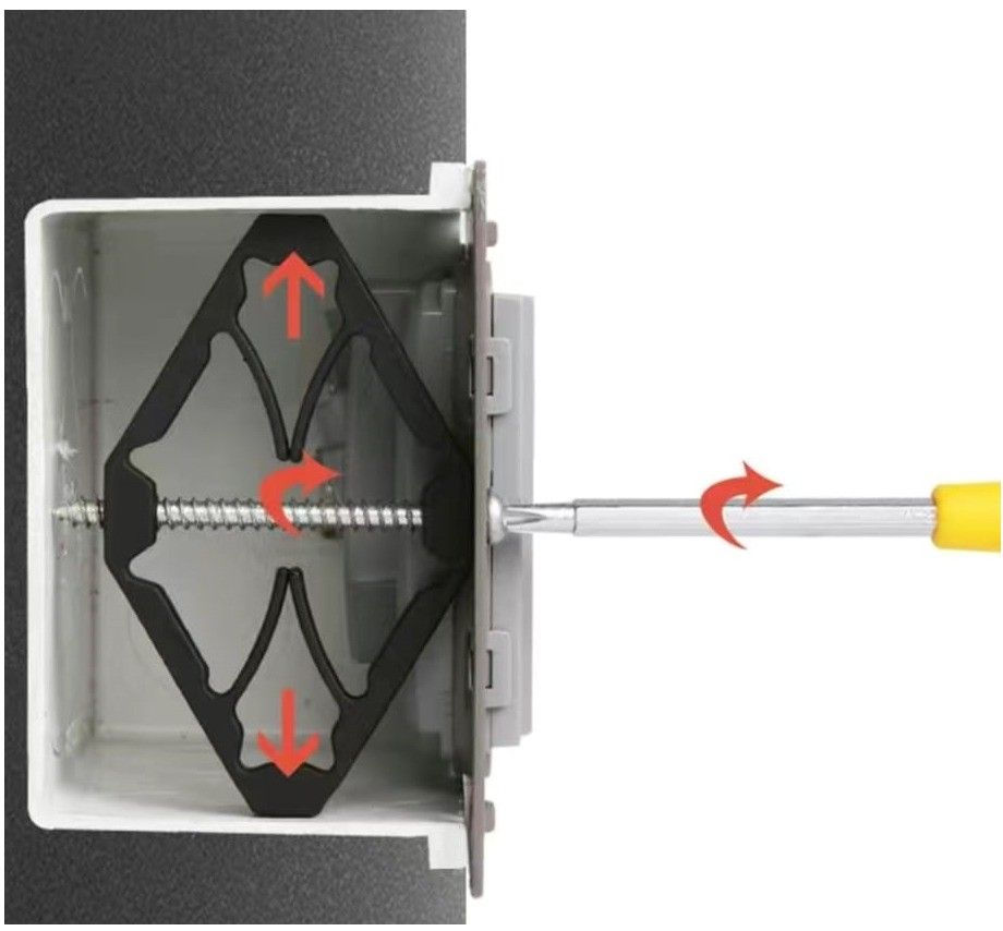 6 PCs Wall box repair junction box screw support, Furniture & Home ...