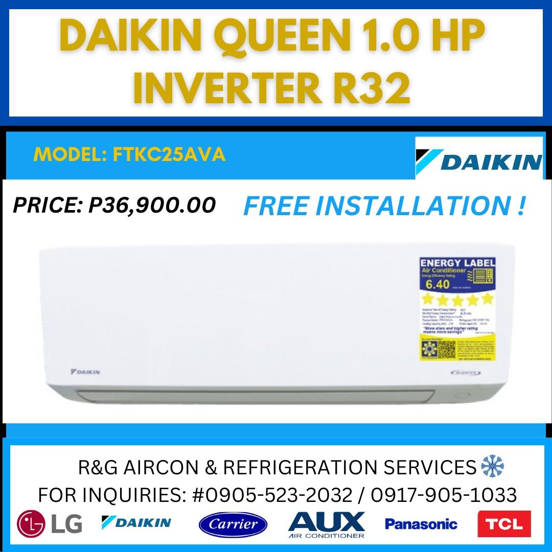 🎉 BRAND NEW DAIKIN QUEEN AVA SERIES INVERTER WALL - TYPE AIRCON R32 ...