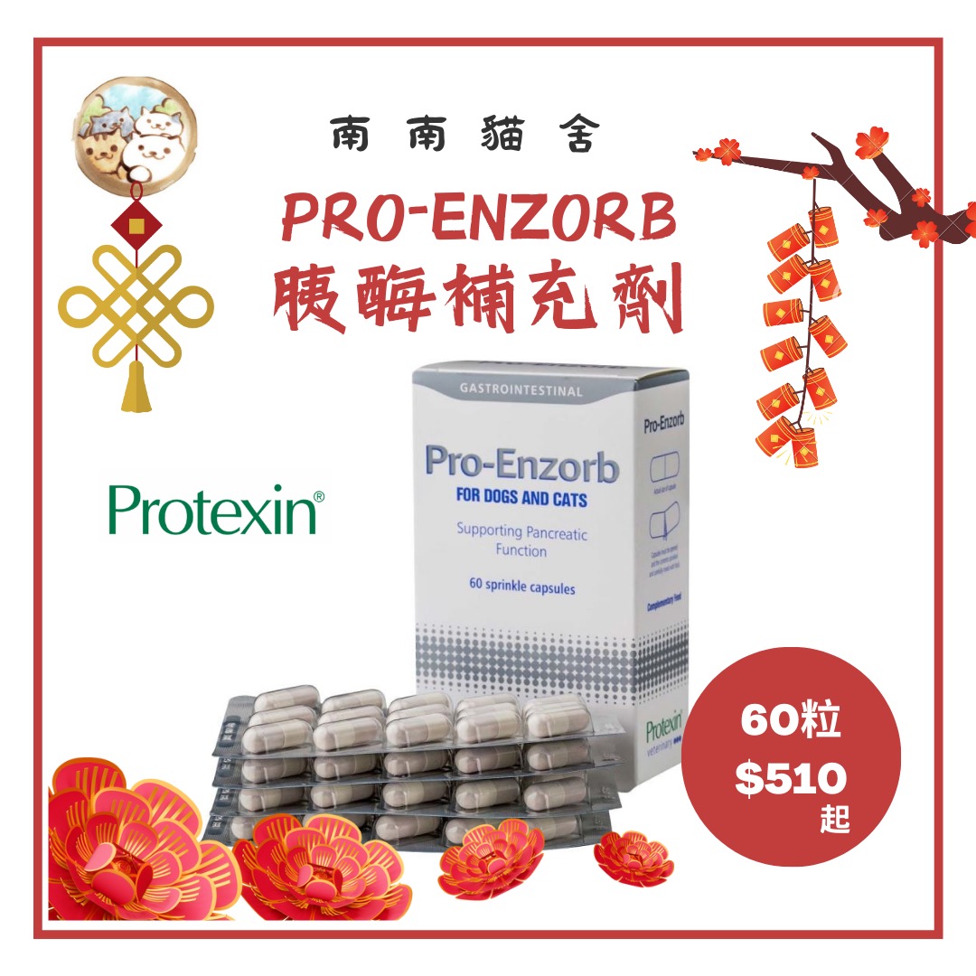 南南貓舍 Protexin Pro-Enzorb 胰酶補充劑, 寵物用品, 寵物食品 - Carousell