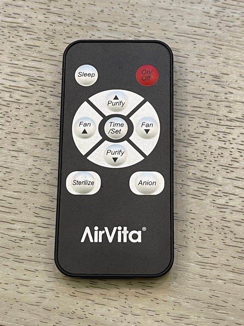 AirVita Fan Air Purifier Original Remote Control, TV & Home Appliances ...