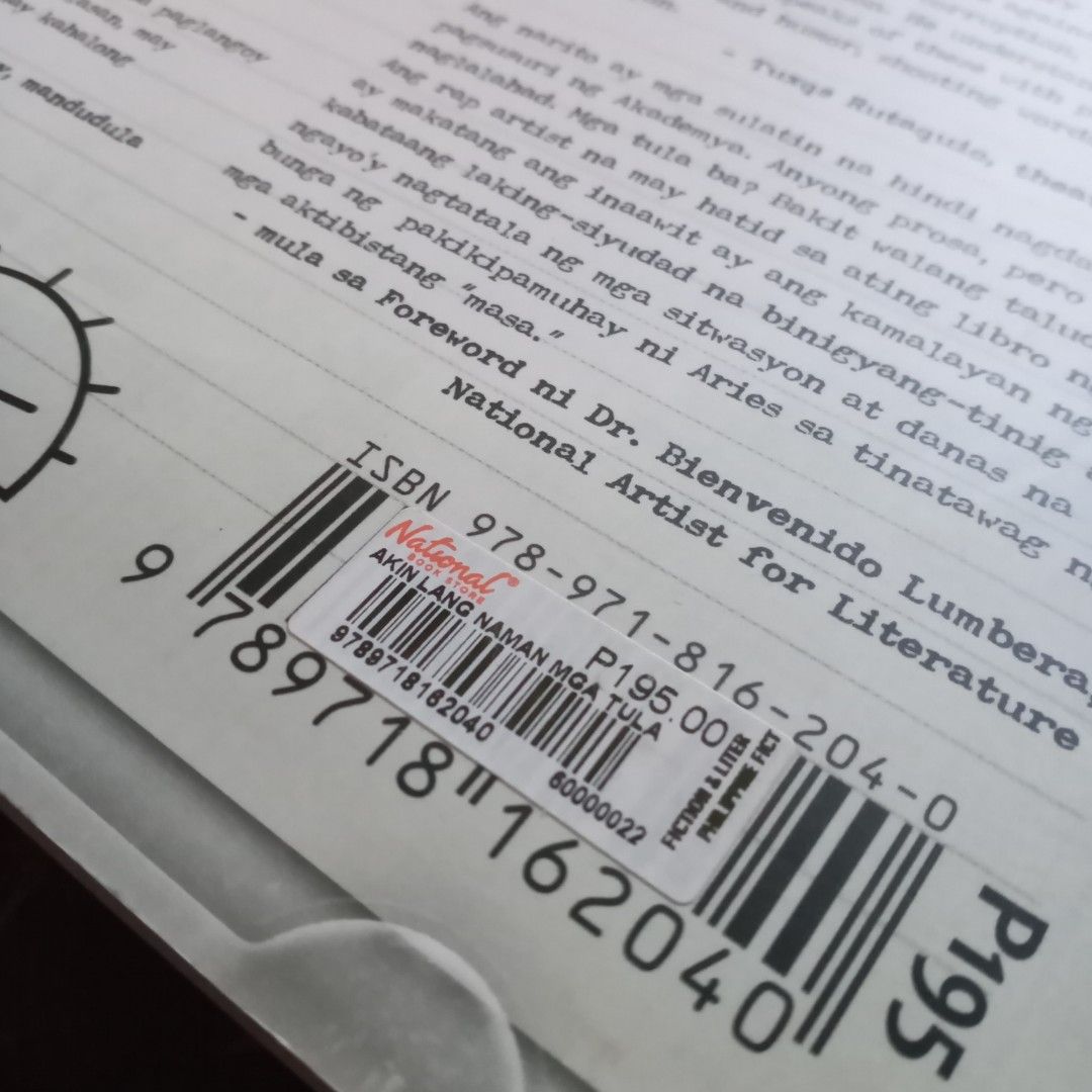 Akin Lang Naman: Mga Tula by Aristotle C. Pollisco GLOC-9, Hobbies ...