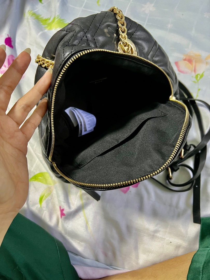 Aldo Mini backpack with gold chains top handle, Women's Fashion, Bags ...