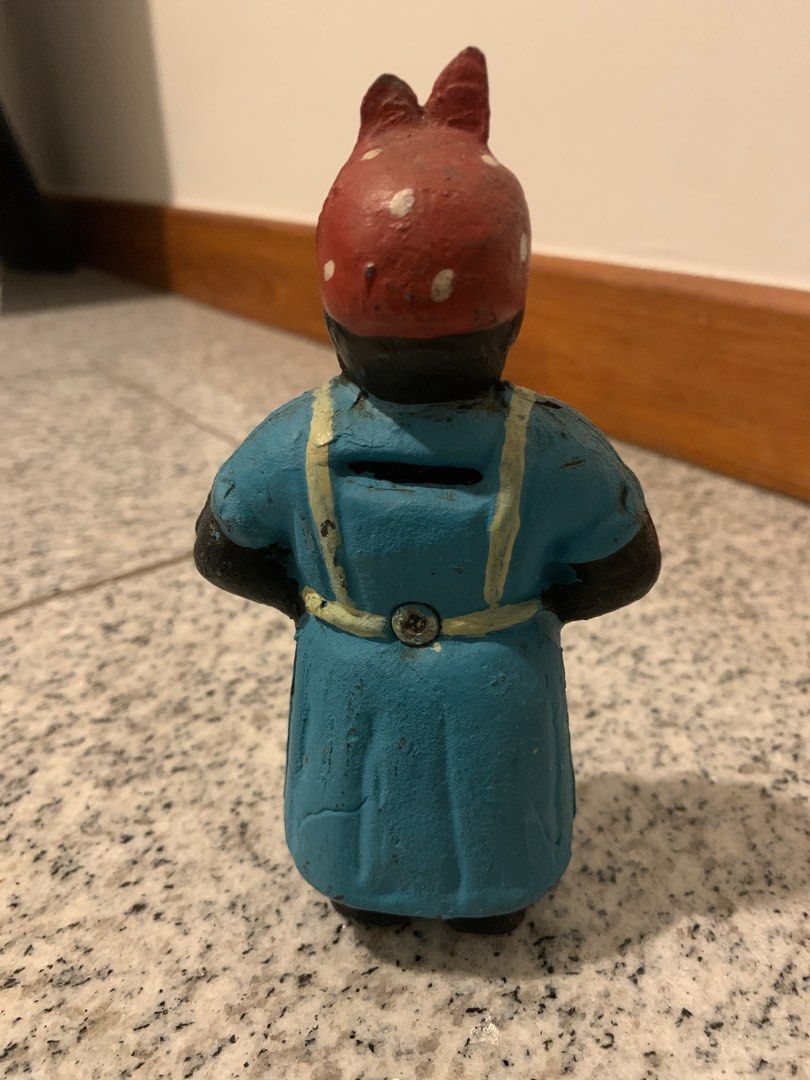 Antique aunt jemima cast iron bank bought from antique shop in Merced ...