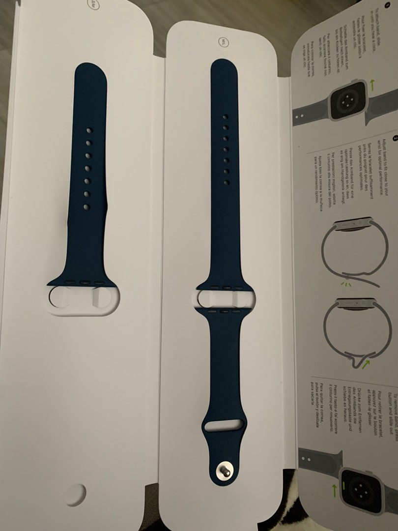 Original Apple Watch Sport Band Abyss Blue M/L 45 mm, Mobile Phones ...