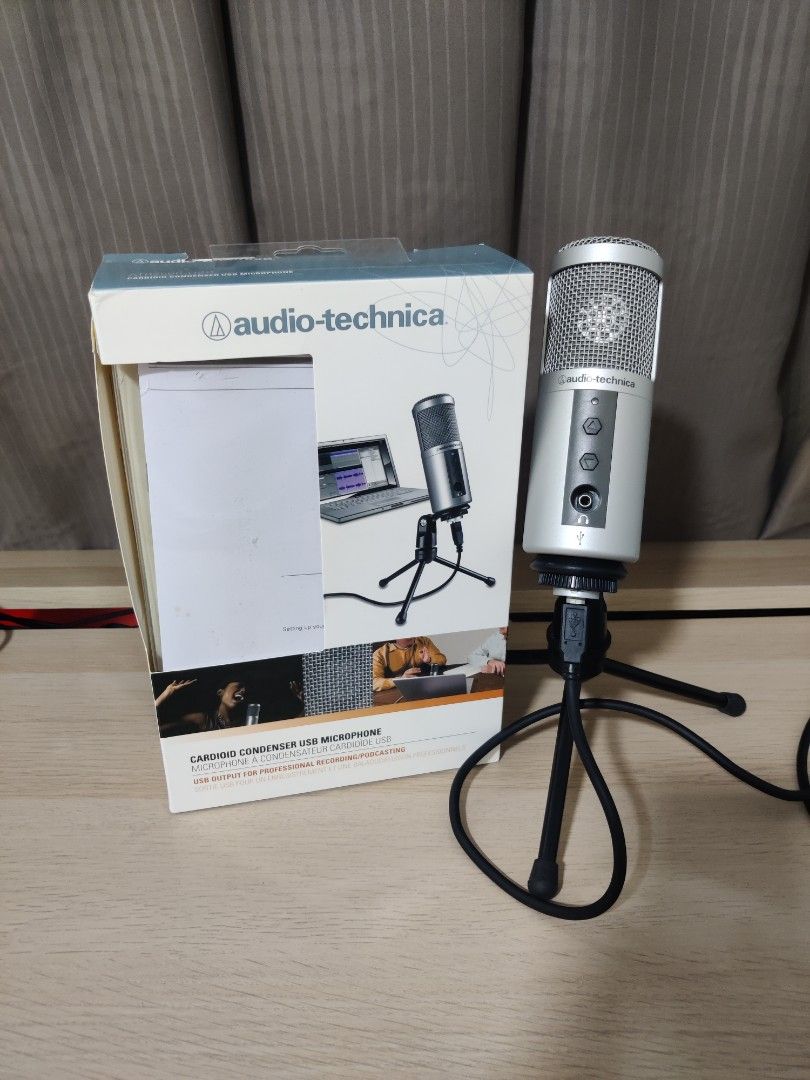 ATR2500-USB Microphone Audio-Technica Podcasting Recording Windows Mac ...
