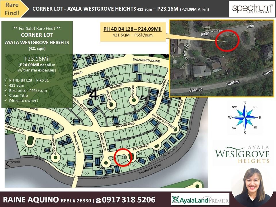Ayala Westgrove Heights Lots for sale, Property, For Sale, Lot on Carousell