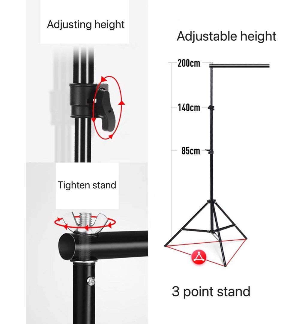 Background Studio Tripod Equipment Party Family Stand for photography ...