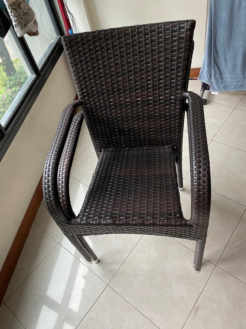 Balcony chairs, Furniture & Home Living, Outdoor Furniture on Carousell