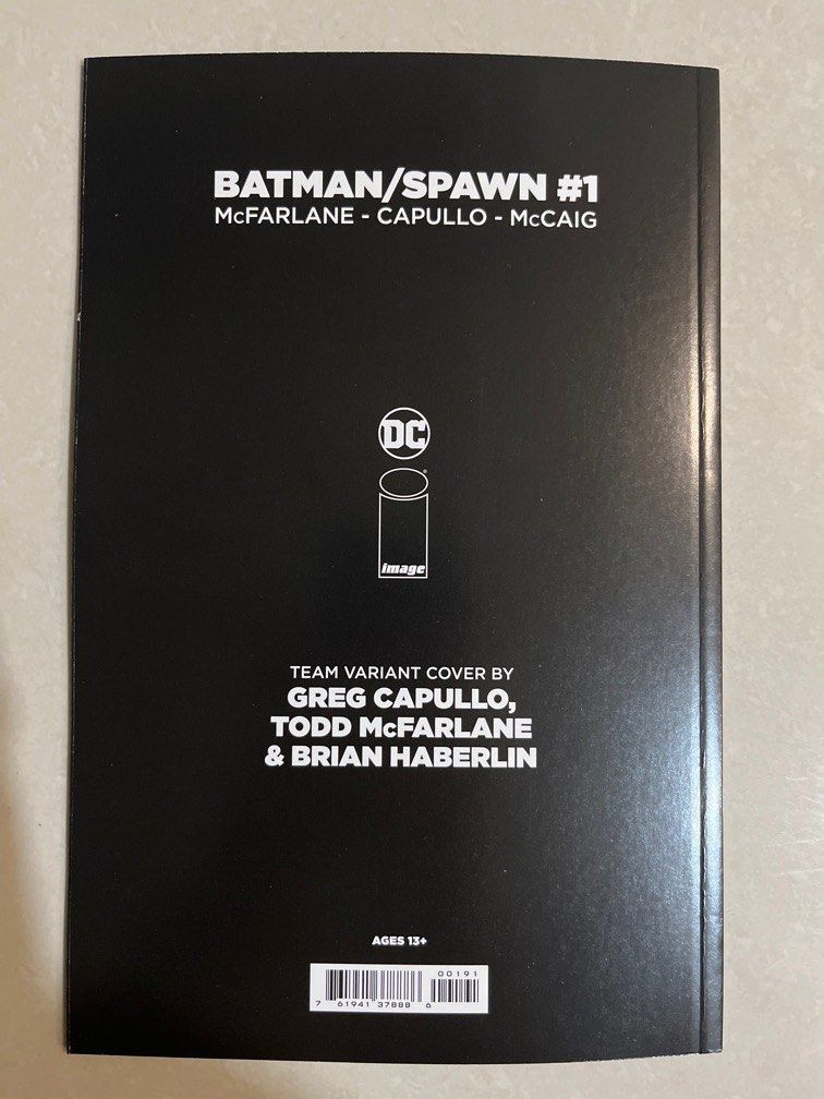 Batman / Spawn #1 team variant cover by Capullo, McFarlane and Haberlin, Hobbies & Toys, Books ...