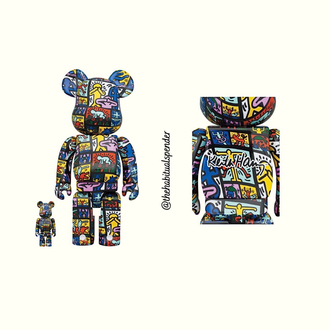 Bearbrick Keith Haring #10 400% & 100%, Hobbies & Toys, Toys & Games on ...