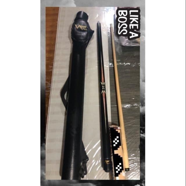 Billiards stick - Viper Pro Series Pool Cue-Red on Black & White w ...