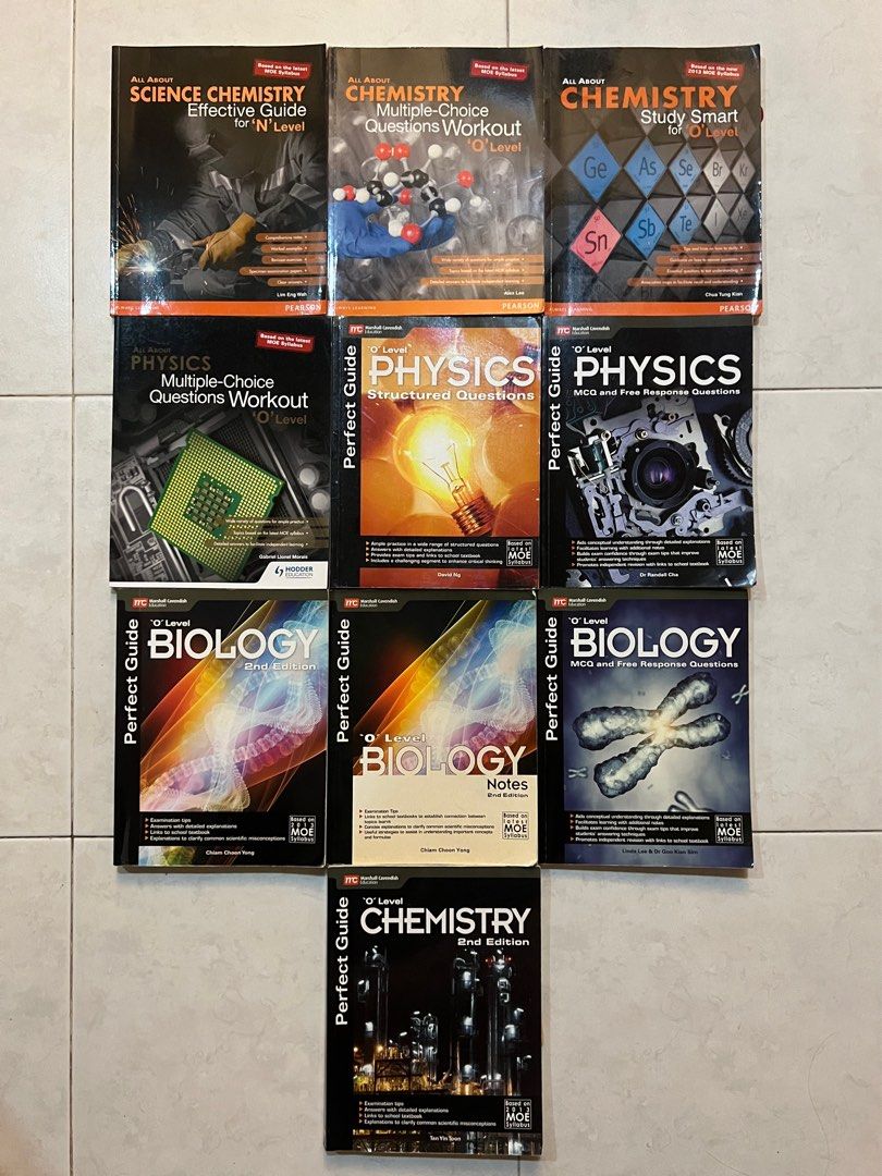 Biology, chemistry, physics assessment books perfect guide, all about ...