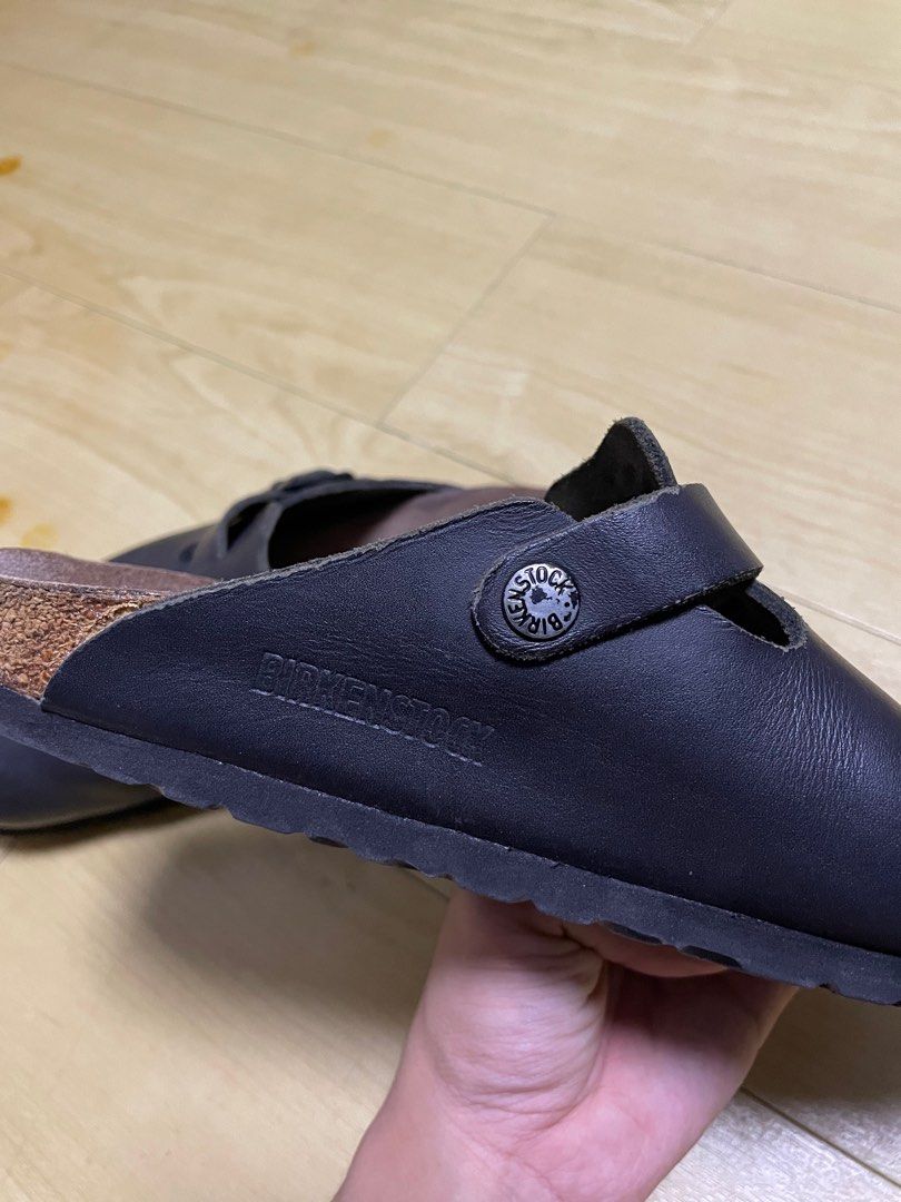Birkenstock Boston Clog Smooth Leather Regular Fit, Women's Fashion ...