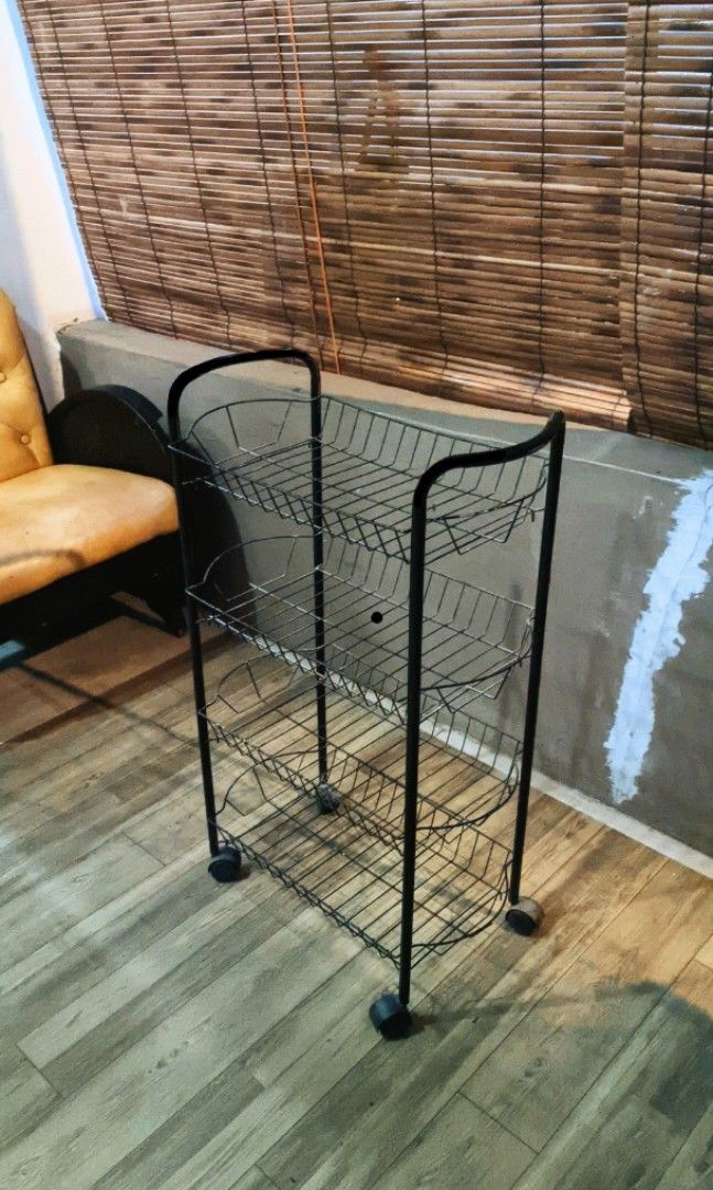 Black Trolley like Informa Ikea Troli, Perabotan Rumah di Carousell