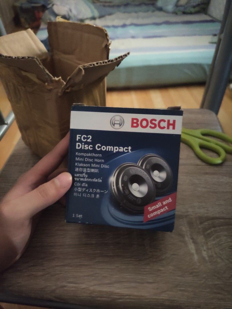 (Authentic)Bosch FC2 Dual Horn compact very Loud horn and classy, Car ...