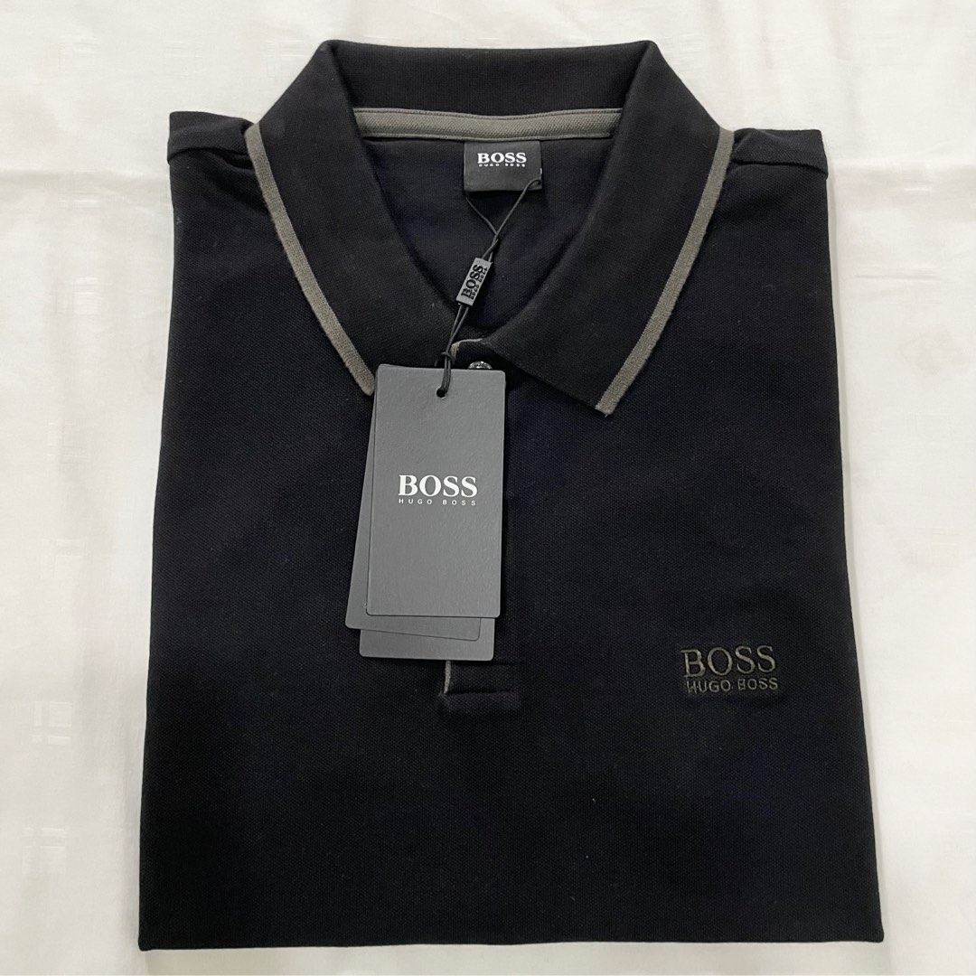 Boss Hugo Boss Polo T-shirt Black, Men's Fashion, Tops & Sets, Tshirts ...
