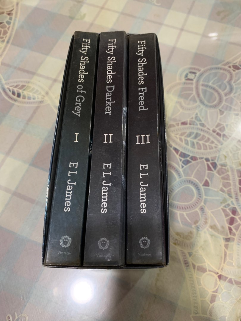 (Boxed Set) Fifty Shades Trilogy by E L James, Hobbies & Toys, Books ...