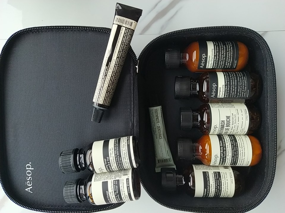 Brand new Amsterdam Aesop Kit - opened, Beauty & Personal Care, Bath ...
