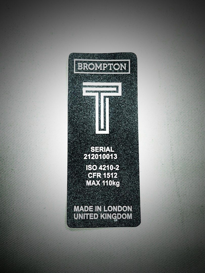 Brand New Brompton Frame Decal Sticker, Sports Equipment, Bicycles ...