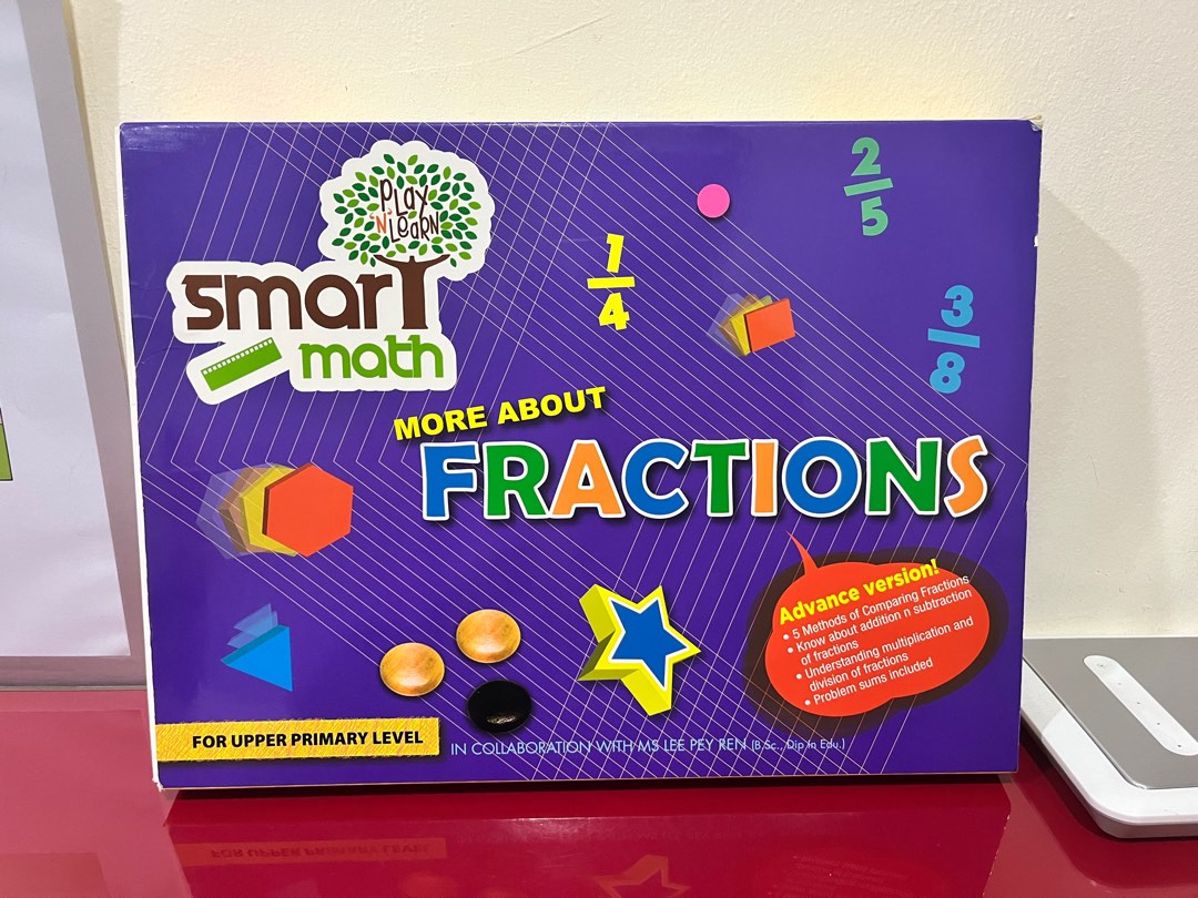 Brand New Smart Math - More about Fractions learning kit, Hobbies ...