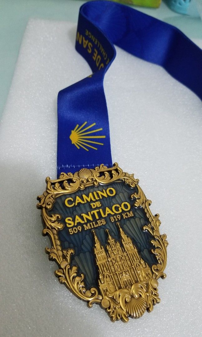 CAMINO DE SANTIAGO VIRTUAL CHALLENGE MEDAL, 興趣及遊戲, 收藏品及紀念品, 古董收藏 ...