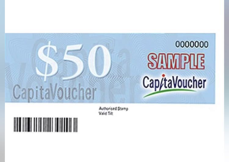 Capital land voucher $50 denomination total $2130 change to choice ...