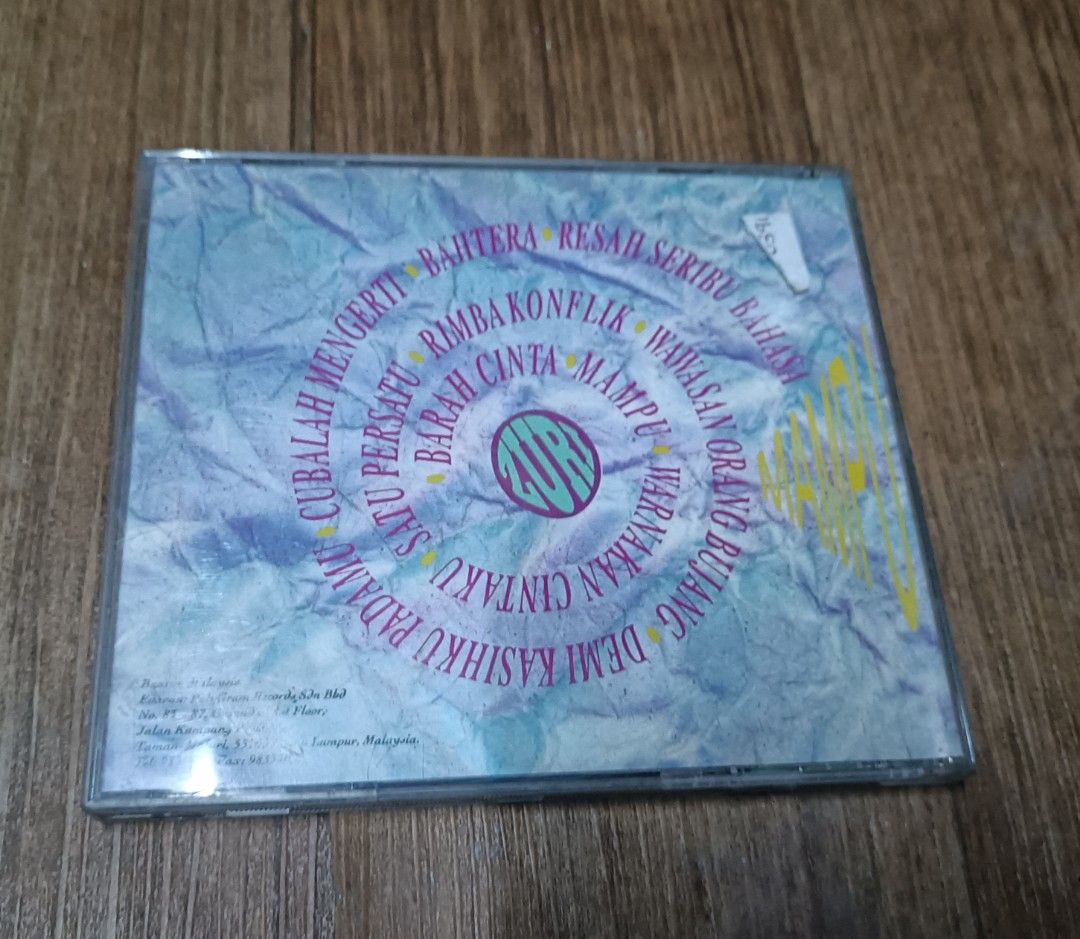 CD ZURI @ 1993 PolyGram Record Sdn Bhd.., Hobbies & Toys, Music & Media ...