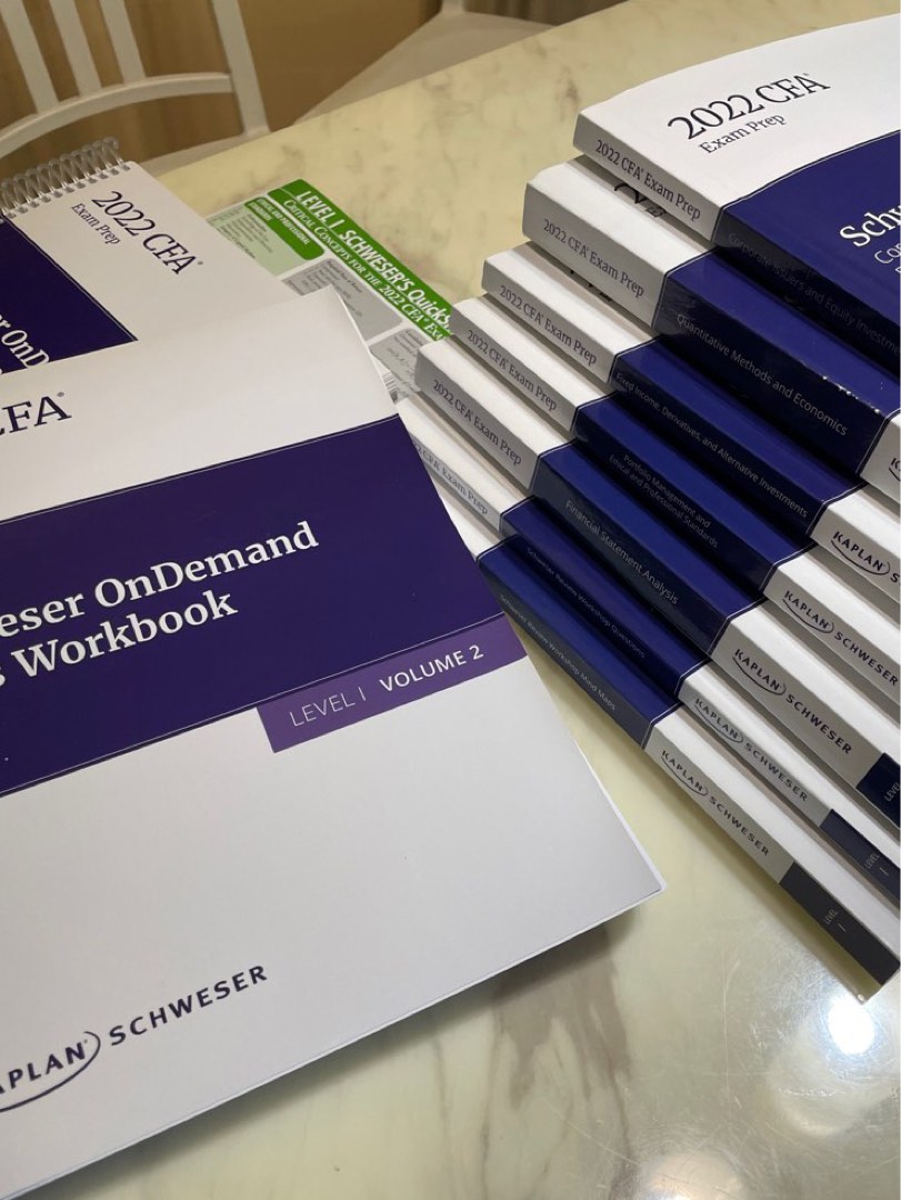 CFA Level 1 Kaplan Schweser Notes, Hobbies & Toys, Books & Magazines ...