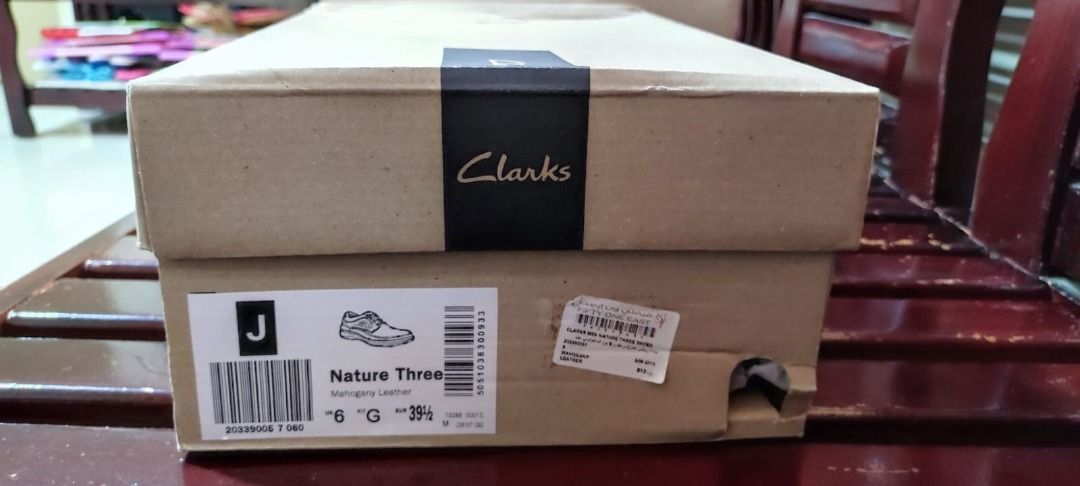 Clarks Nature Three Mahogany Leather, Men's Fashion, Footwear, Dress ...