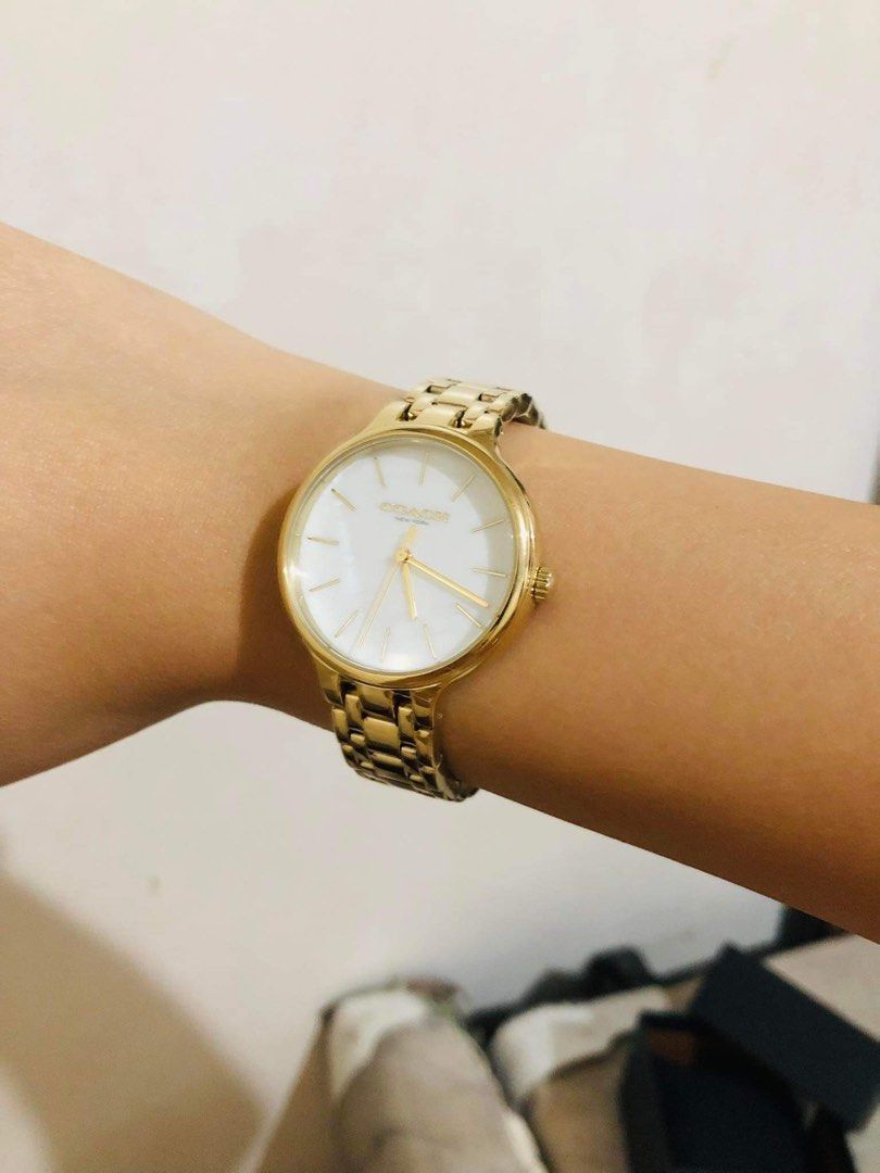 COACH GOLD WATCH, Women's Fashion, Watches & Accessories, Watches on ...