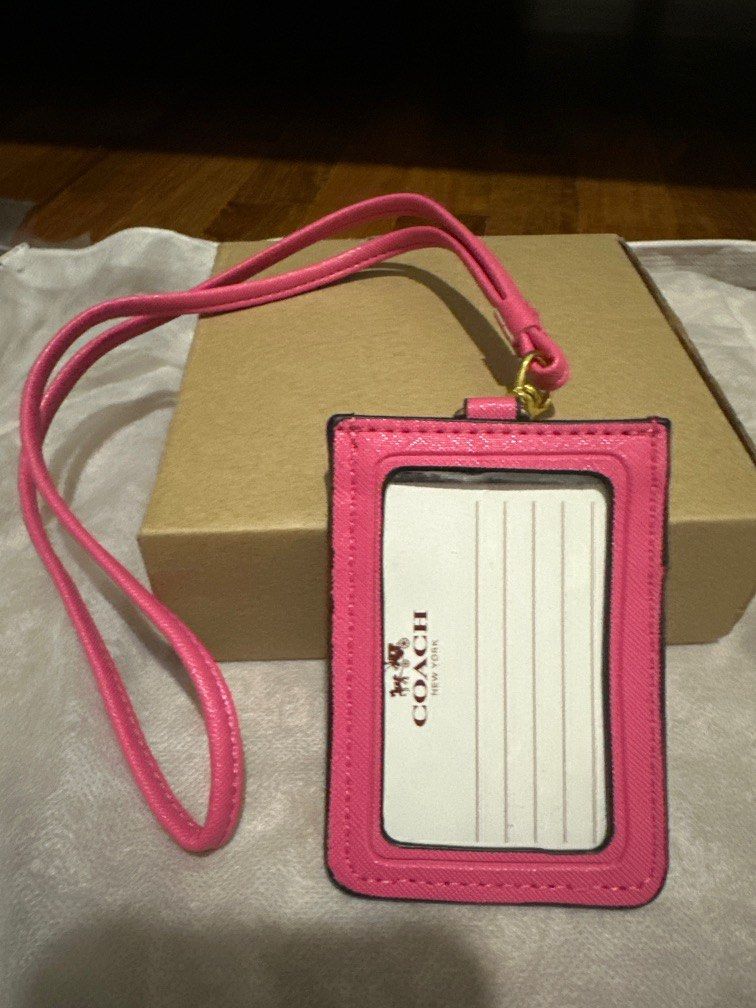Coach Landyard Pink, Women's Fashion, Bags & Wallets, Wallets & Card ...