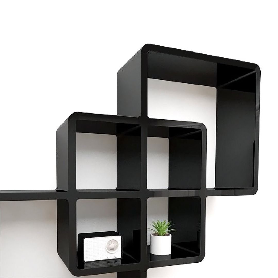 Cubics 2 Wall Shelf Overlap Square, Furniture & Home Living, Furniture ...