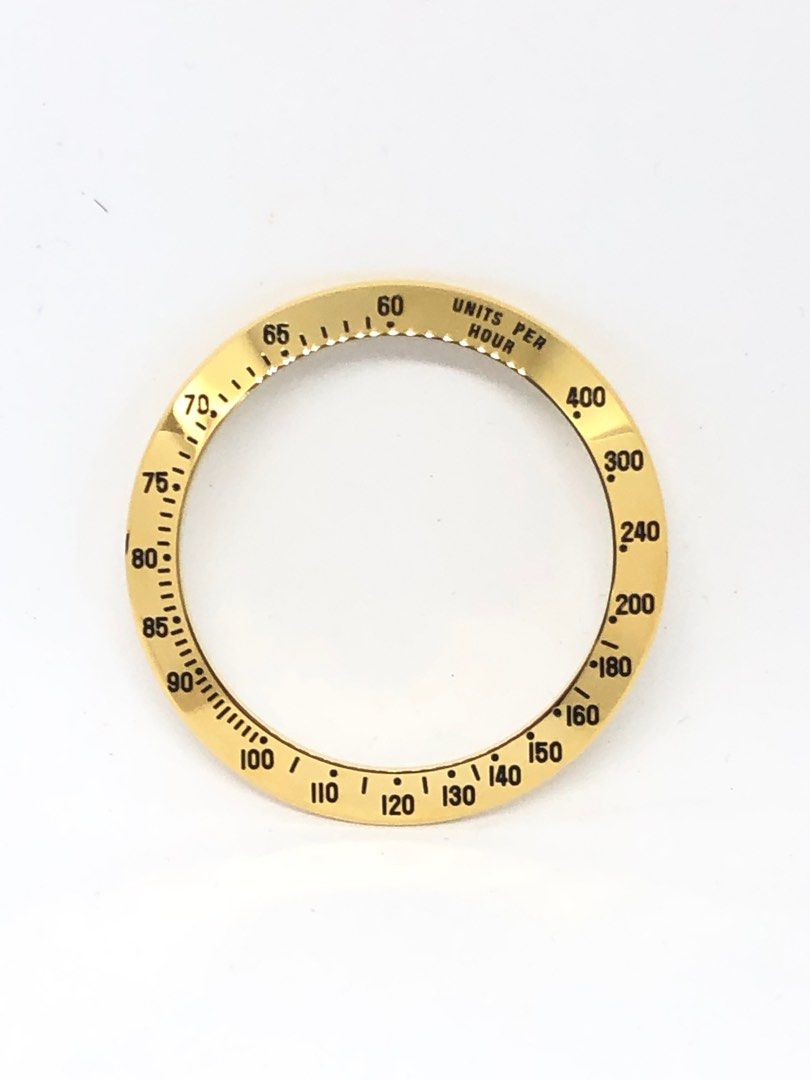 Custom made gold plated Rolex Daytona 116523/11628 bezel, Luxury ...