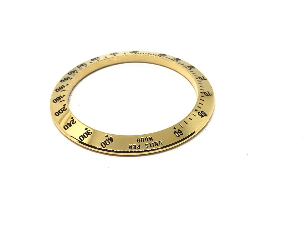 Custom made gold plated Rolex Daytona 116523/11628 bezel, Luxury ...