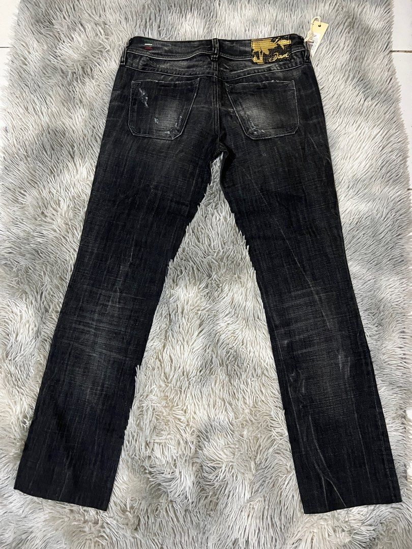 Diesel Tattered Jeans Womens Fashion Bottoms Jeans On Carousell
