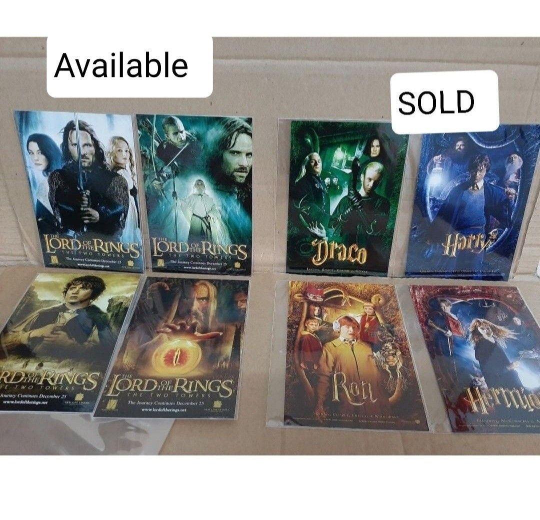 Disney Pooh Tigger Star Wars MATRIX LOTR MOVIE FLYER MINI POSTER Hand ...