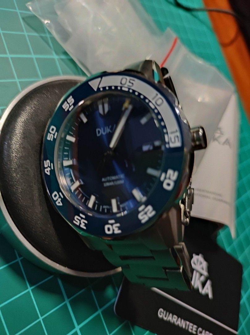 Duka automatic diver style watch, Men's Fashion, Watches & Accessories ...