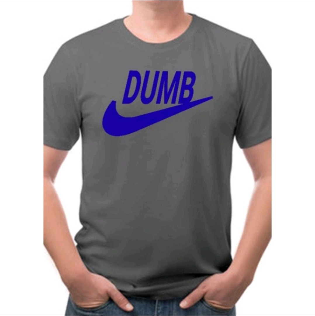 DUMB AIR (grey), Men's Fashion, Tops & Sets, Tshirts & Polo Shirts on ...